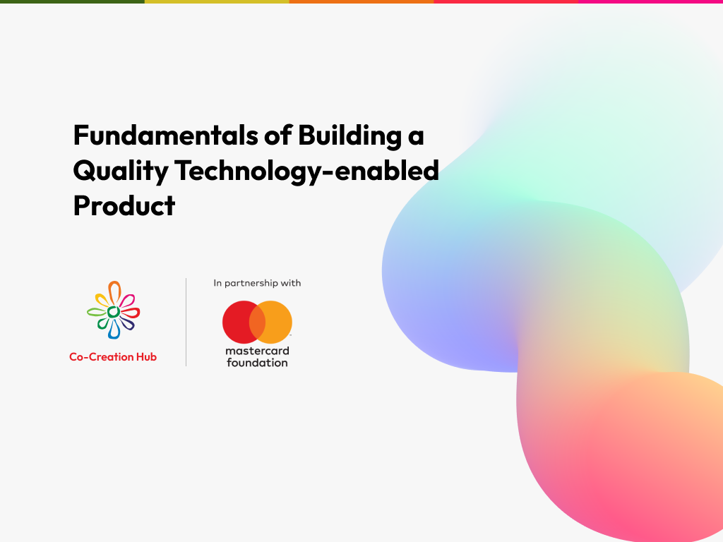Fundamentals of Building a Quality Technology-enabled Product - Future ...